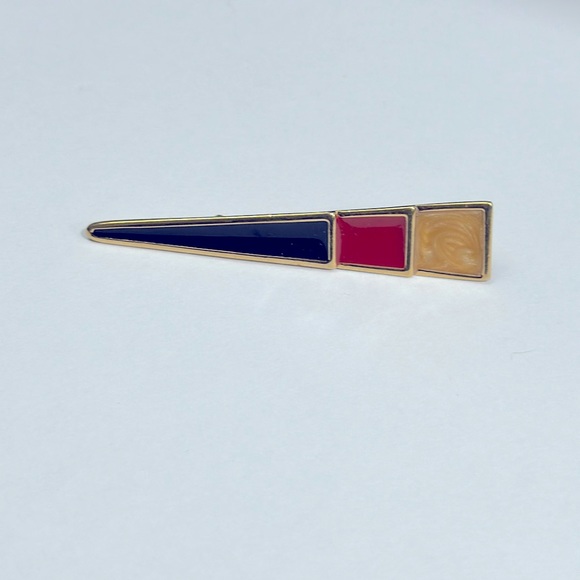 Monet | Jewelry | Monet Signed Enamel Gold Tone Brooch | Poshmark